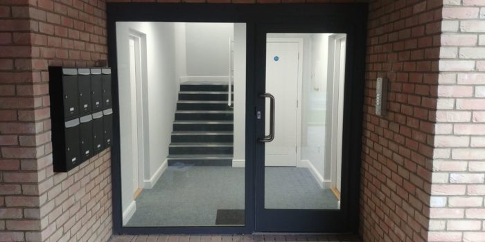 Aluminium Communal Entrance Door - Maxium Doors